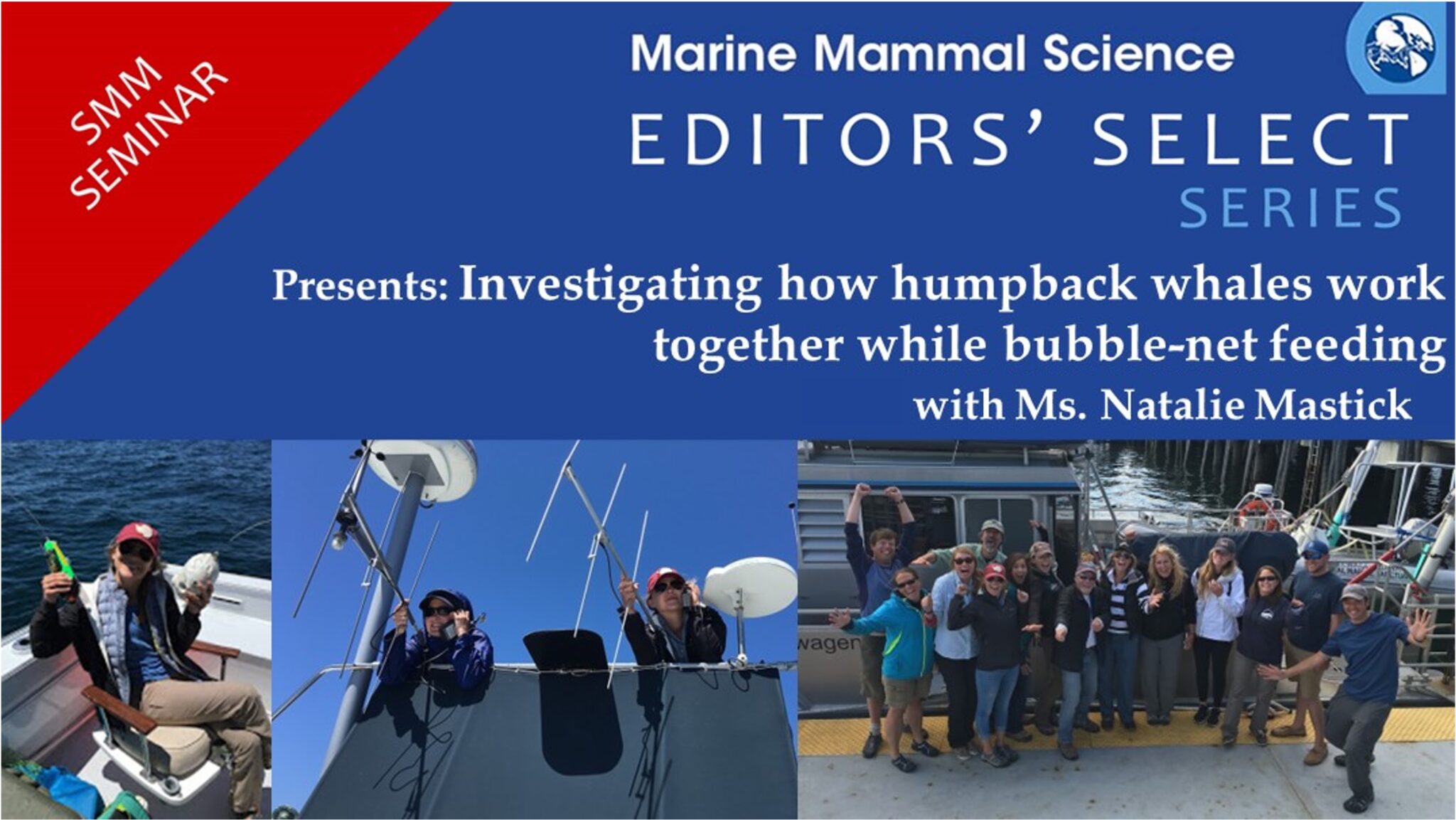 SMM Seminar Editors’ Select Series: Investigating how humpback whales ...